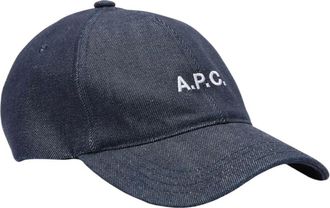 A.P.C. A.p.c., unisex, Accessoires, Bleu, Taille: 56 CM Charlie Baseball Cap