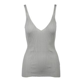 Alpha Studio &Auml;rmelloses Top - - Tops - Damen - Grau - M