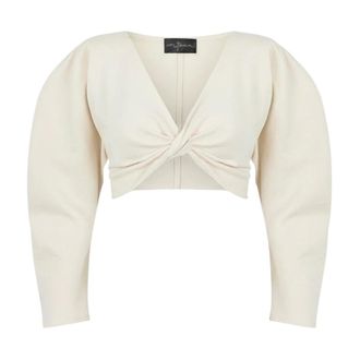 Cortana Femme, Blouses et Chemises, Beige, Taille: 34 FR Ara Crop Top