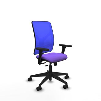 Piqueras y Crespo Home Office B&uuml;rostuhl mit 3D-Armlehnen, h&ouml;henverstellbare Lendenwirbelst&uuml;tze, ausgestattet mit Syncro/Traslack und Schneideschaum, mit Rollen von 65 m