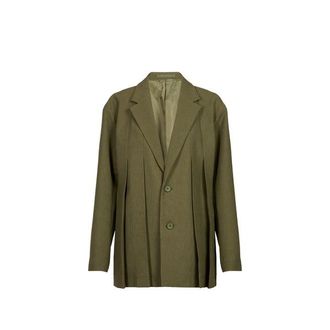 Issey Miyake Blazer pliss&eacute; &agrave; coupe droite