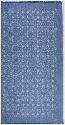 Fendi Tuch Mit Seide blau