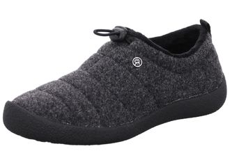 Rohde Damen Hausschuh geschlossen Zugband Steppoptik D.Olbia 2002, Gr&ouml;&szlig;e:42 EU, Farbe:Schwarz