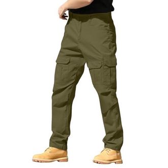 Generic Pantalon tactique militaire l&eacute;ger pour homme - Pantalon de travail ind&eacute;chirable avec plusieurs poches - Pantalon cargo en tissu extensible - Pantalon 