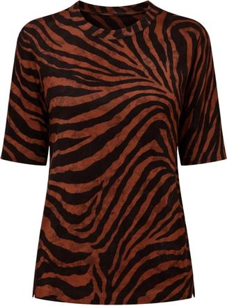 Max Mara Femme, Tops, Multicolore, Taille: 40 FR Pull en Organza Imprim&eacute;