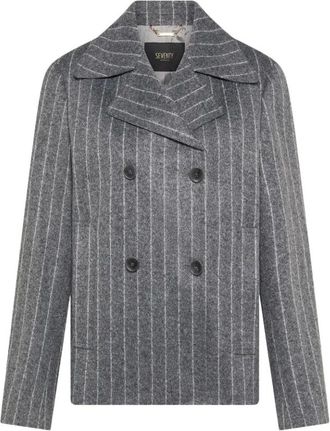 Seventy Veste en maille double boutonnage - Femme - Vestes - Gris - Taille: 46 FR