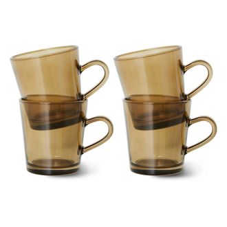 HKliving Tasses &agrave; caf&eacute; 70s - Set de 4 HKliving