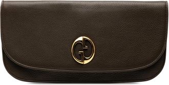 Gucci Clutches - Leather 1973 Flap Clutch - Gr. unisize - in Braun - f&uuml;r Damen