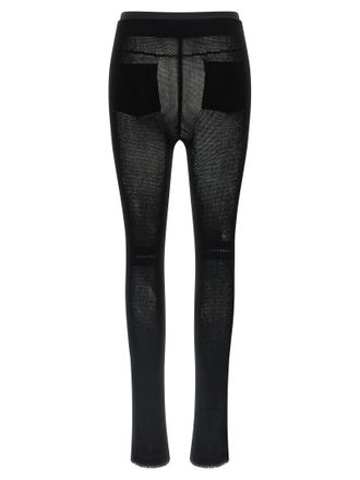 Issey Miyake Womens Black Nylon Leggings Clothing