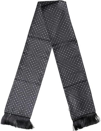 Dolce & Gabbana Homme, Accessoires, Multicolore, Taille: ONE Size Foulard &Eacute;charpe en Soie Dolce & Gabbana &agrave; Franges G&eacute;om&eacute;triques