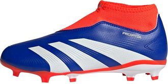 adidas Predator League Laceless Football Boots Firm Ground Fußballschuhe, Lucid Blue/Cloud White/Solar Red, 29 EU