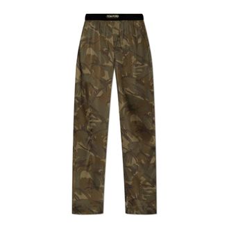 Tom Ford Seiden Pyjama Hose - - Nightwear & Lounge - Herren - Gr&uuml;n - XL