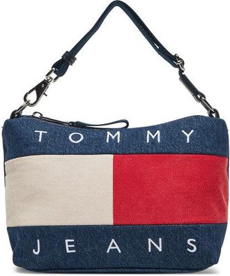Tommy Jeans Handtasche Tjw Archive Denim Shoulder Bag AW0AW18213 Blau
