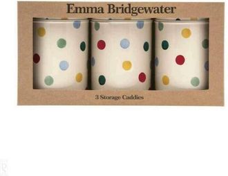 Emma Bridgewater Aufbewahrungsboxen, Punktemuster, 10 x 15 cm, 3 Stück