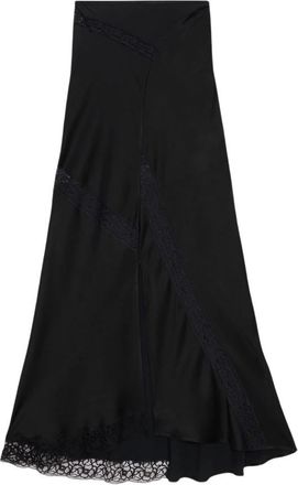 Msgm Msgm, Femme, Jupes, Noir, Taille: 38 FR &Eacute;l&eacute;gante Jupe en Satin