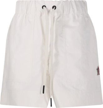 Moncler Femme, Shorts, Beige, Taille: 38 FR Technical Froiss&eacute; Shorts