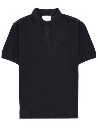 Isabel Marant Cotton Polo Shirt - Black