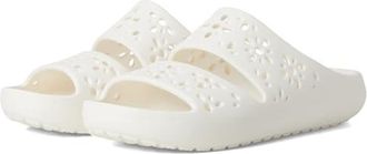 Crocs Unisexe Adulte Classic Floral Cut Out Sandal Sandales, Chalk, 38/39 EU