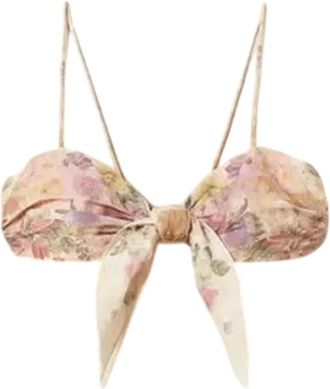 Twinset Femme, Tops, Multicolore, Taille: 38 FR Bralette en lin imprim&eacute;