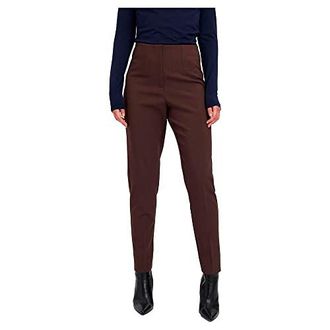 Vero Moda VMSANDY HR Tapered Pant Noos Pantalon Carotte, Coffee Bean, M/32 Femme