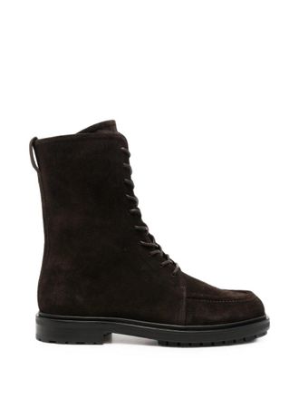 Aeyde Tate Cow Suede Leather Moka