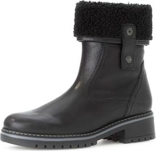 Gabor Bottines Chelsea pour femme, largeur supplémentaire modérée (G), doublure chaude, Noir 57., 37.5 EU