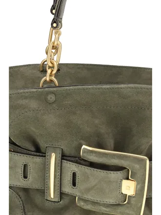 Balmain Anthem Shoulder Bag - Green