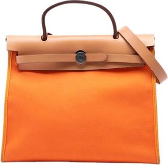 Herm&egrave;s Pre-owned Herbag Zip 31 - Femme - Pre-owned - Orange - Taille: ONE Size