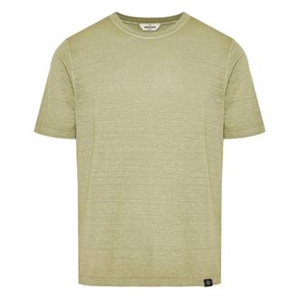 Gran Sasso Homme, Tops, Vert, Taille: 2XL T-shirt en lin