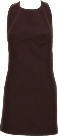 Elisabetta Franchi Femme, Robes, Brun, Taille: 36 FR Duchesse Mini Dress