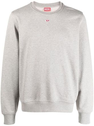 Diesel sweat S-Ginn-D &agrave; logo appliqu&eacute; - Gris