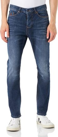 Timezone Herren Slim Dwyanetz Jeans, Wash Blue, 38W / 32L EU