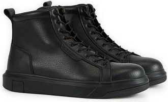 A|X Armani Exchange Boots &agrave; lacets en cuir