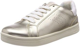 Geox J DJROCK Girl A, Sneakers Basses Femme, Or (Lt Gold), 39 EU