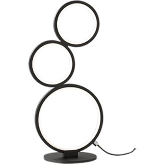 Trio Leuchten Trio Lighting - Lampe de table led 17w 3000k 1900lm noir mat avec variateur - trio - rondo 37578587