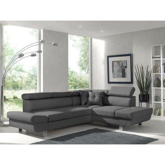 Best Mobilier Bestmobilier - Lisbona - canap&eacute; dangle droit convertible - 5 places - avec t&ecirc;ti&egrave;res