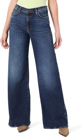 7 For All Mankind Damen Lotta Cisco Jeans, Dark Blue, 28W EU