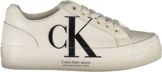 Calvin Klein Femme, Chaussures, Blanc, Taille: 39 EU Vulc Flatform Over Brand