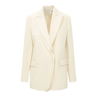 Sportmax Femme, Vestes, Jaune, Taille: 34 FR Blazer Boutonn&eacute;