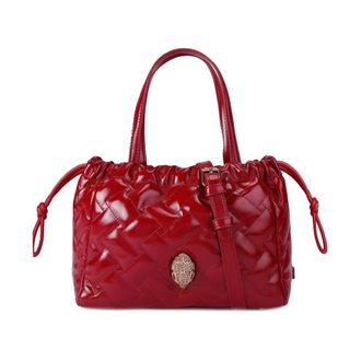 Kurt Geiger Gepolsterte Leder-Schnur-Tasche in Rot - - Bags - Damen - Rot - ONE SIZE