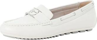 Tamaris Chaussons confortables pour femme, Cuir blanc., 38 EU
