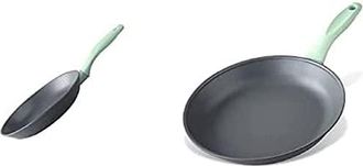 Fackelmann Fackelmann Bratpfanne 2er Set 20 & 24 cm mit Antihaft-Beschichtung - Nachhaltige Pfannen aus 100% recyceltem Aluminium mit ergonomischem Soft-Touch-Gr