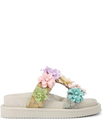 Kurt Geiger sandales Orson Flower - Tons neutres