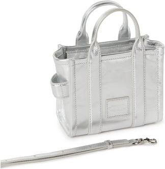 Marc Jacobs Sac cabas The Metallic Leather Crossbody Tote Bag