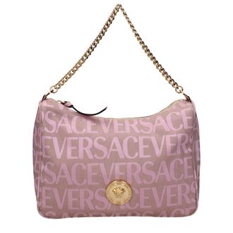 Versace Beige Stoffhandtasche