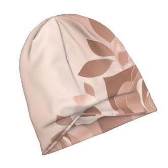Generic Bonnets Papier Peint Doré Bonnet en Tricot Doux Coupe-Vent Bonnet Tricoté pour Sport Femme Cyclisme