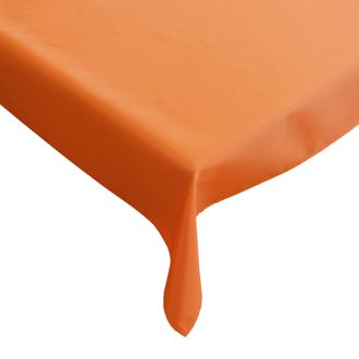 Matches 21 Tischdecke 130 x 170 cm für Küche & Esstisch in Orange - Waschbares Tischtuch mit Lotuseffekt