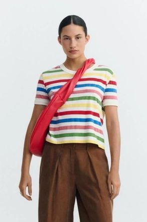 Thinking Mu Thinking MU Damen vegan T-Shirt Zowie Gestreift