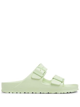 Birkenstock chaussons &agrave; boucle - Vert