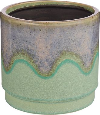 Butlers Blumenübertopf Ø14,5cm Painted | Übertopf aus Steingut mit schimmerndem Farbverlauf | Pflanzgefäß für Zimmerpflanzen, Kräuter & Blüten | Dekotopf für 
